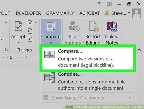How To Compare Two Word Documents On Pc Or Mac Steps