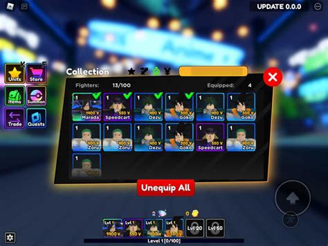 Anime Adventures Account With Madara Speedcart Mythical Meta
