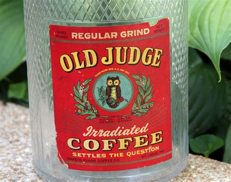 Old Judge Coffee Glass Jar History At Heather Meyers Blog