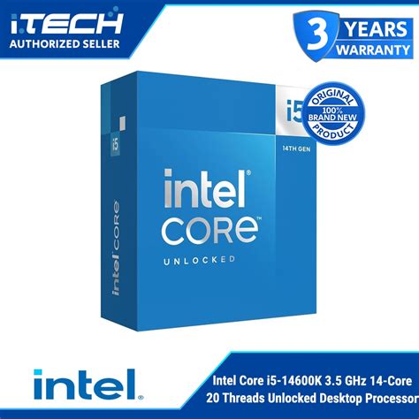 Intel Core I5 14600k 3 5 Ghz 14 Core 20 Threads Lga 1700 Unlocked