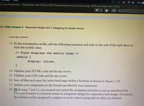Solved 56 Window Help Ek Lisa Friedrichsen Web Design Chegg