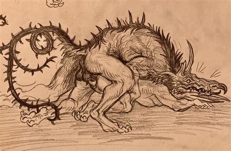 Rule 34 Ambiguous Gender Anthro Beak Duo Fur Hi Res Horn Humanoid Male Monster Multi Tail