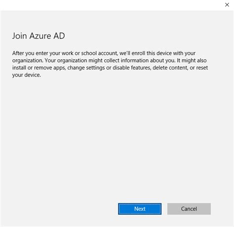 Windows 10 Azure AD Join With Intune Enrollment Model Technology