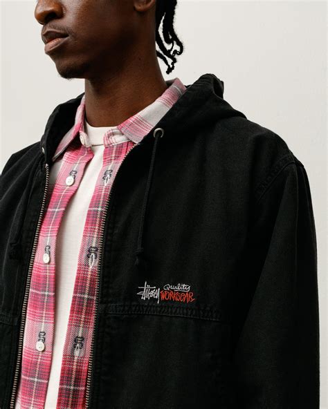 Insulated Work Jacket Canvas Black Outerwear Official Stüssy
