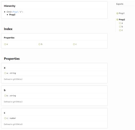 Typedoc Does Not Include Props From An Interface When Omit Is Used