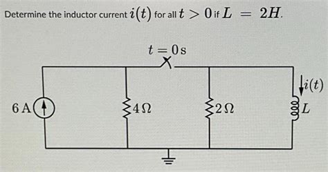 Solved Question Point Determine The Inductor Chegg Com