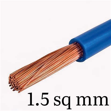 1 Core 1 5 Sqmm Black PVC Insulated Cable FR Protection Type