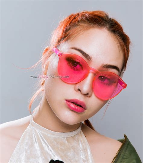 Rimless Tinted Sunglasses Pinkyparadise