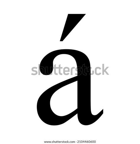 Small Latin Letter Acute On White Stock Illustration 2104460600