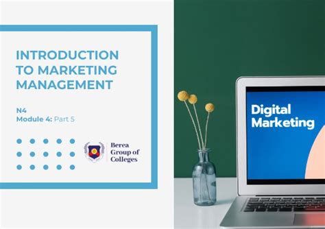 Intro Marketing Management N4 Module 4 Part 5 By E Publishing