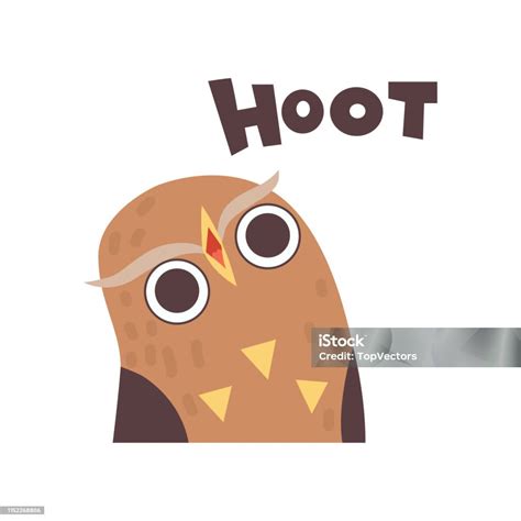 귀여운 올빼미 Hooting 야생 만화 새 만드는 소리 벡터 일러스트 0명에 대한 스톡 벡터 아트 및 기타 이미지 0명 교육 귀여운 Istock
