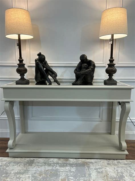 Marseille Large Mink Console Table Traynor Furnishings