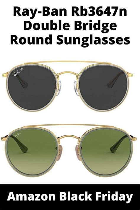Ray Ban Rb3647n Double Bridge Round Sunglasses