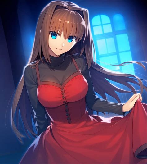Aozaki Aoko Mahou Tsukai No Yoru Generated By Kether Using Novelai