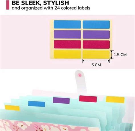 Handcuffs Expanding File Folder Floral Printed Accordion Certificates