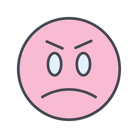 Angry Face Icon Design 50553596 Vector Art At Vecteezy