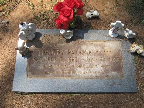 Timothy Patrick Fyffe 1967 1988 Find A Grave Memorial