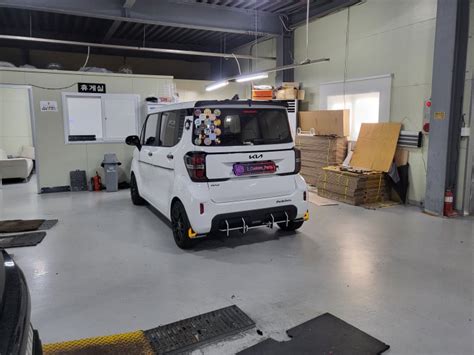 더뉴레이페페리바디킷 튜닝 신형레이 전용 리어디퓨져 장착 했어요~ 네이버 블로그