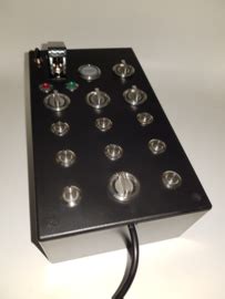 Pc USB Button Box 20 Functions Back Lit Red For Simracing Usb Button Boxes For Sim Racing And