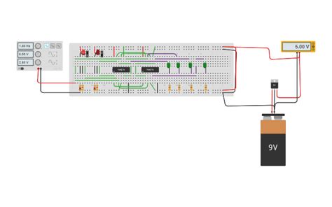 Circuit Design Copy Of Shift Resgister Sipo Tinkercad