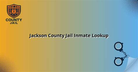Jackson County Jail Inmate Lookup