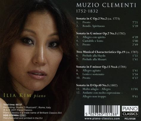 Ilia Kim Clementi Sonatas Preludes CD Ilia Kim Muziek Bol