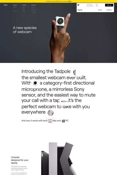 Opal Camera Inc On Landbook Get Inspired By Landing Design And More