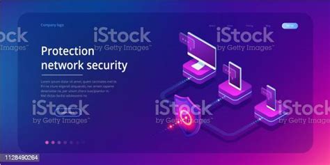 Keamanan Jaringan Isometrik Protection Dan Amankan Konsep Data Anda