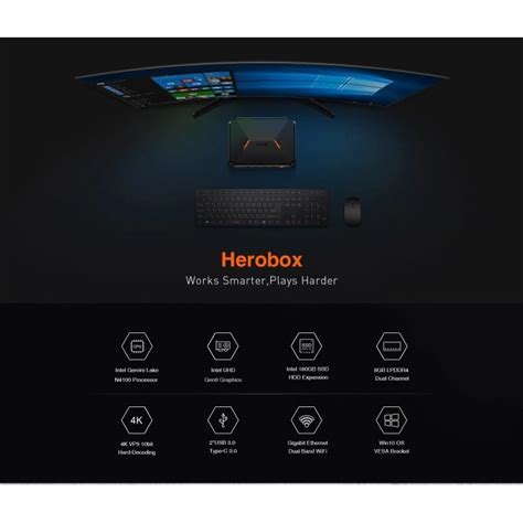 Jual Mini Pc Chuwi Herobox Gb Ssd K Geminilake N Wifi Windows Shopee Indonesia