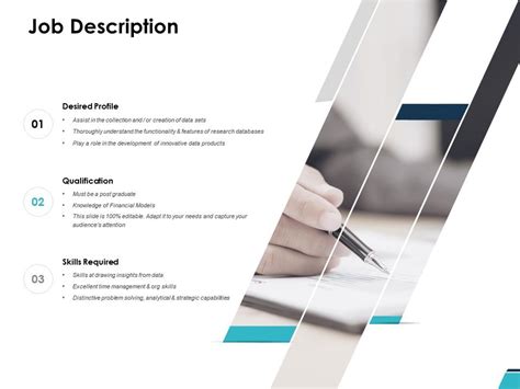 Job Description Qualification Ppt Powerpoint Presentation Ideas
