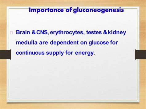 Gluconeogenesis Gluconeogenesis Reaction Pptx