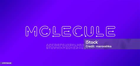 디지털 알파벳 글꼴은 반지와 점 문자와 숫자 벡터 일러스트 레이 션 10eps를 만들었습니다 0명에 대한 스톡 벡터 아트 및 기타 이미지 Istock