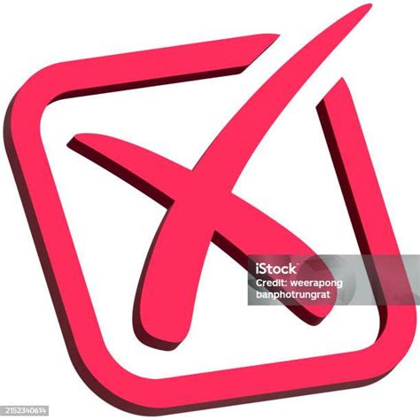 3d Wrong Icon 3dimension Confirm And Cancel Sign Of Making Agreement