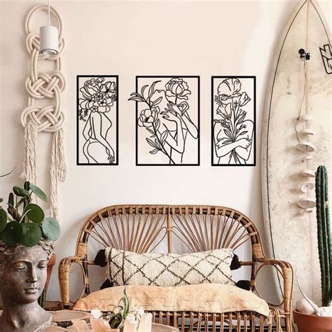 Set Of 3 Female Body Naked Metal Wall Art Woman Body Naked Etsy UK
