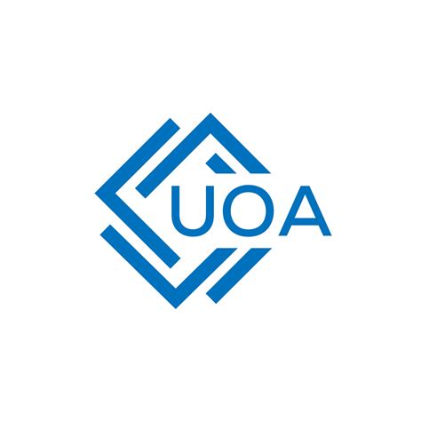 UOA Technology Letter Logo Design On White Background UOA Creative Initials Technology Letter