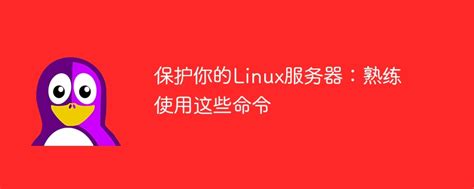 保护你的linux服务器：熟练使用这些命令 美云