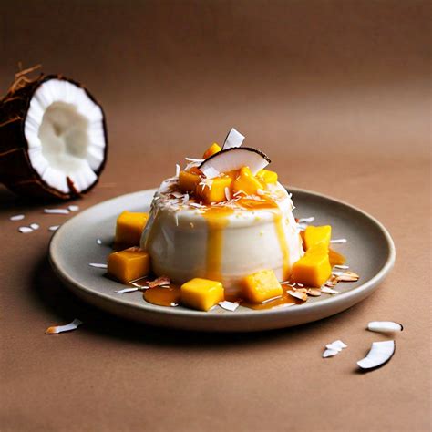 Mango Coconut Panna Cotta Afzal Mangoes
