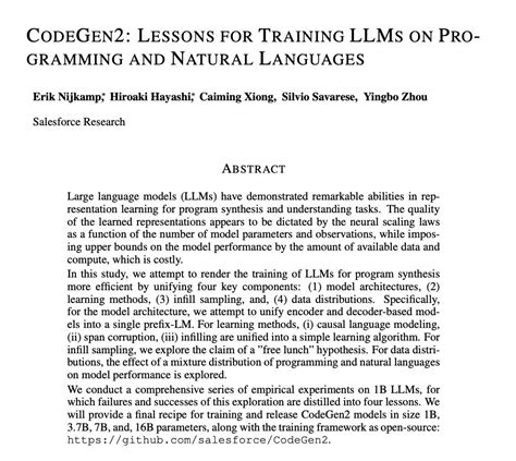 ahsen khaliq on linkedin codegen2 lessons for training llms on