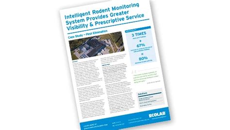 Intelligent Rodent Monitoring System Ecolab