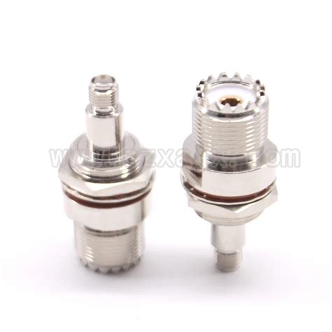 Rf Coaxial Connector SO UHF Female To SMA Female Bulkhead With O Ring Waterproof Circle In
