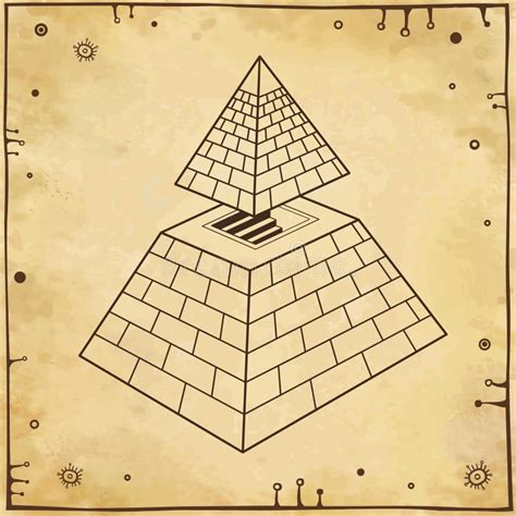 How To Draw A Egyptian Pyramid