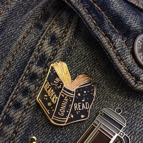 Readers Gonna Read Book Enamel Pin Book Enamel Pin Book Lover T