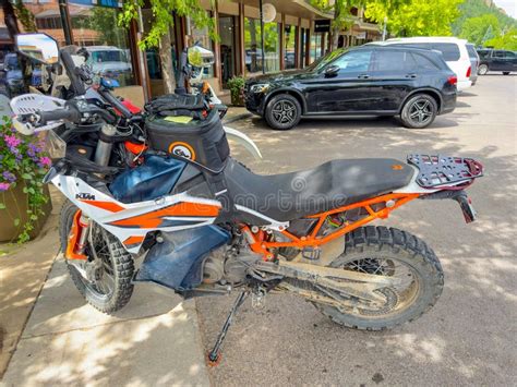 Photo Of A KTM Dual Sport Dirt Motorcycle In Aspen Colorado Editorial Image Image Of Travel