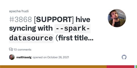 Support Hive Syncing With ` Spark Datasource` First Title Was