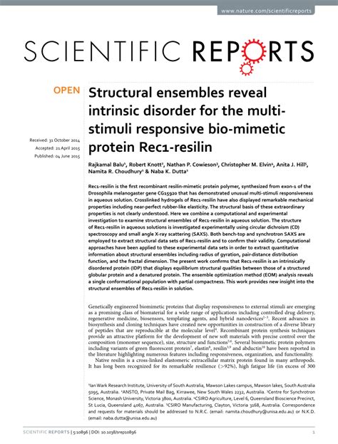 PDF Structural Ensembles Reveal Intrinsic Disorder For The Multi
