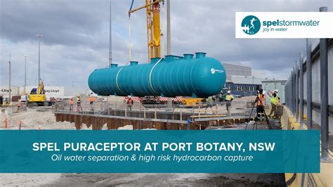 Spel Puraceptor Installation At Port Botany Oil Water Separator