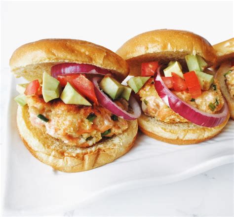 Grilled Salmon Burgers With Avocado Salsa Summer Recipe