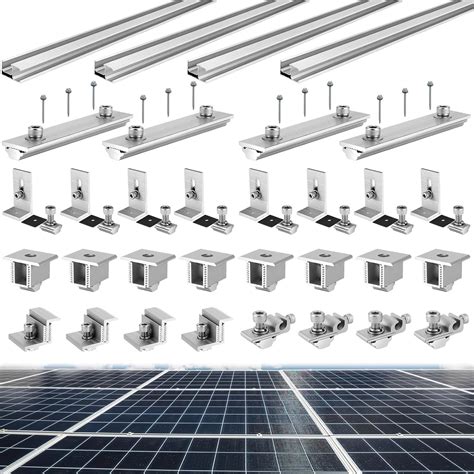 Tandefio Solar Panel Mounting Kit For 4 Solar Panels Or 5 Smaller Solar