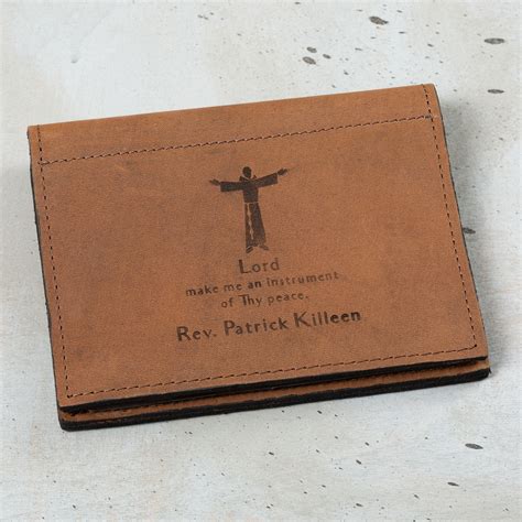 Personalized Saint Francis Prayer Card Holder The Catholic Company®