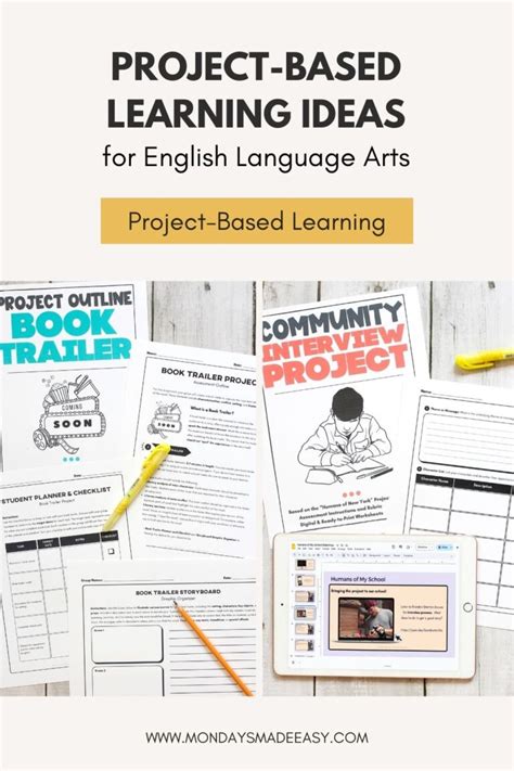 7 Fun Project Based Learning Ideas And Examples For The Ela Classroom